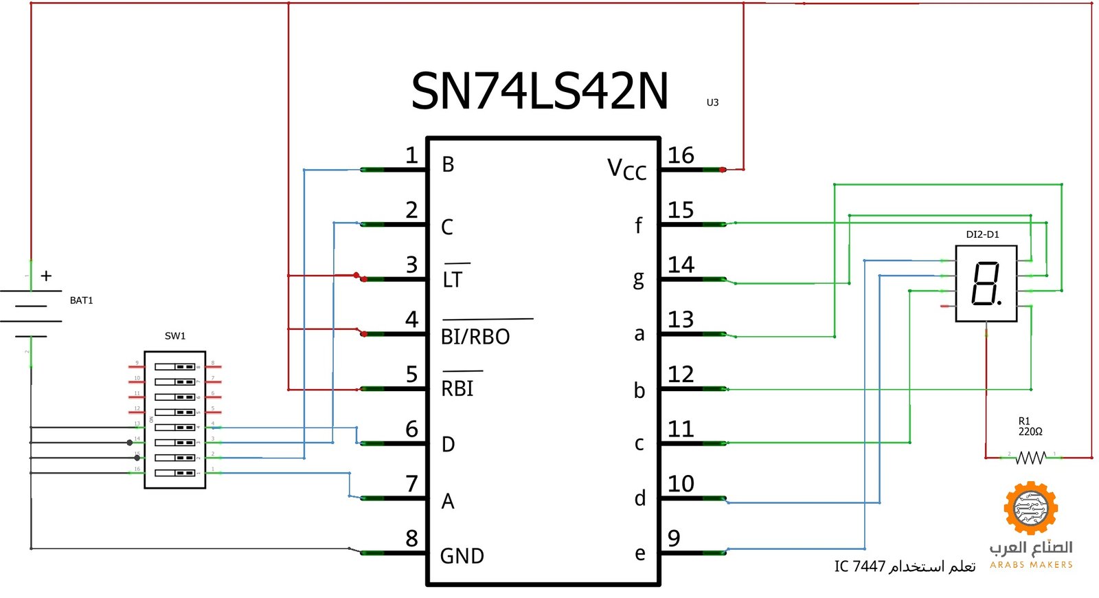 Bcd To 7 Segment Display Using Ic 7447 Circuit Diagram 4K Wallpapers